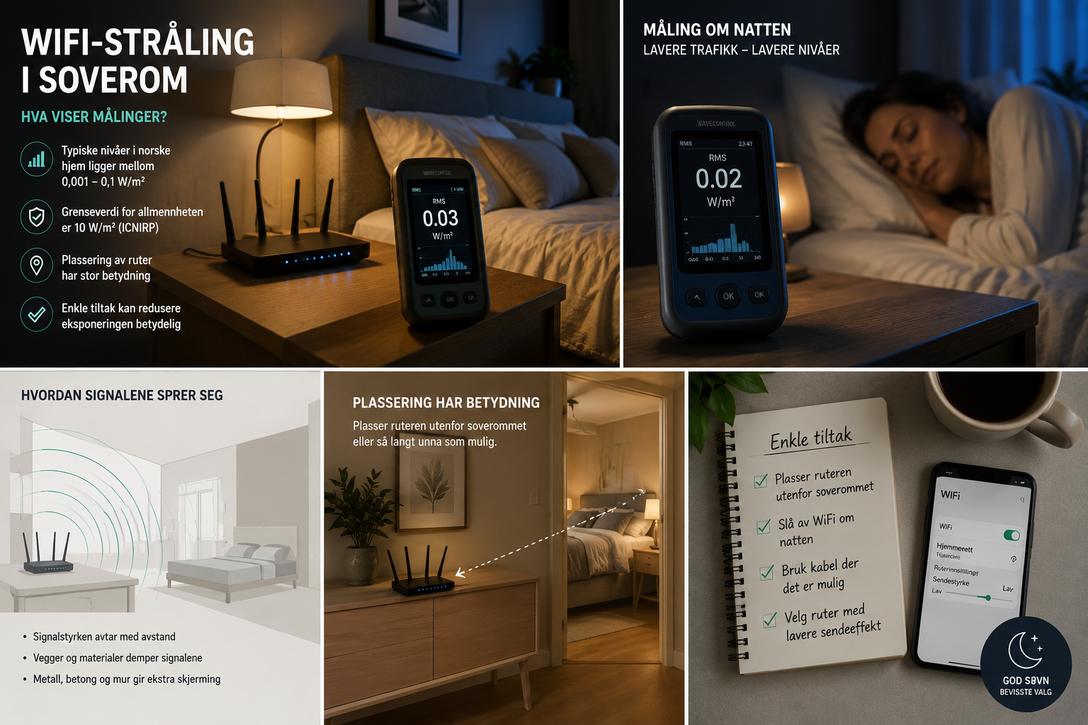 WiFi-stråling i soverom – hva viser målinger? - EMF Consult