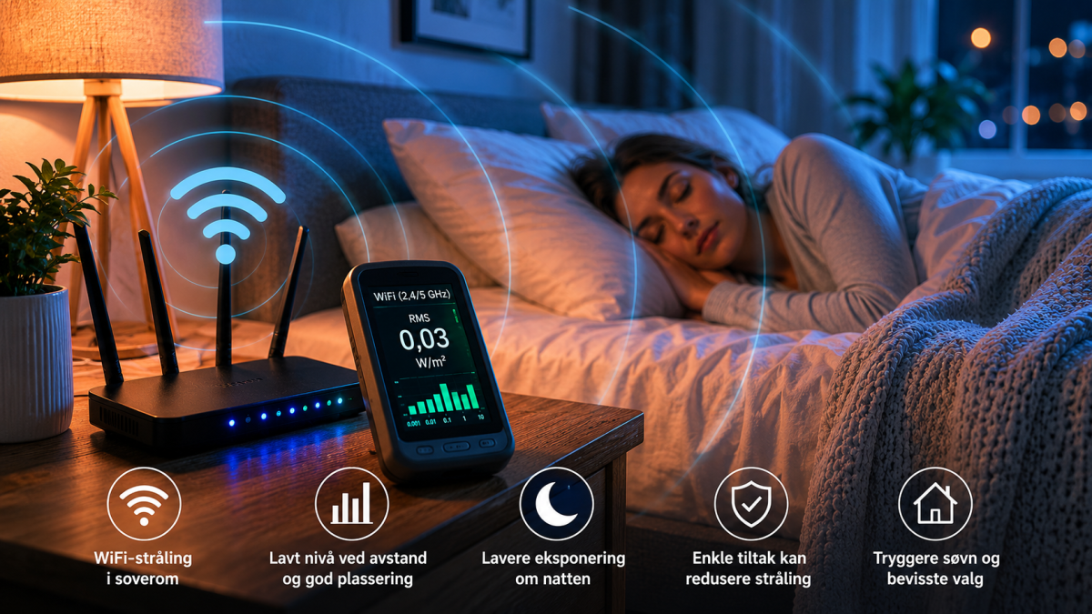 WiFi-stråling i soverom – hva viser målinger? - EMF Consult